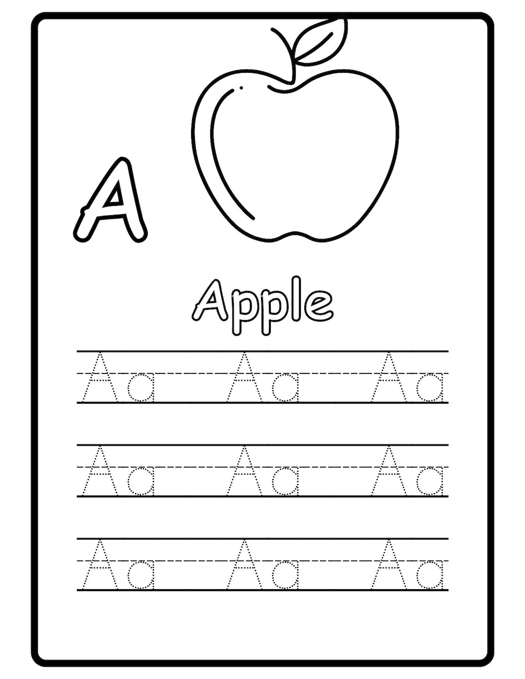 ABC Coloring Me Learning and Writing Pages - Etsy