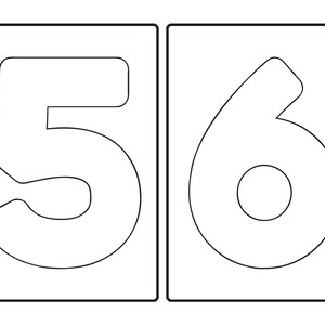 Flash Card, Color Me Numbers - Etsy
