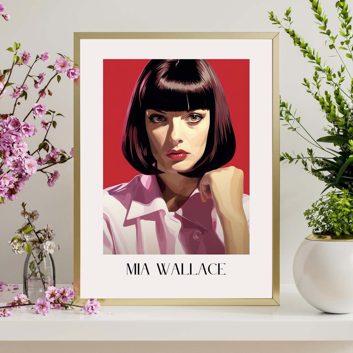 Set of 4 Pulp Fiction Poster Movie Characters Print Set Pop Art Print ...