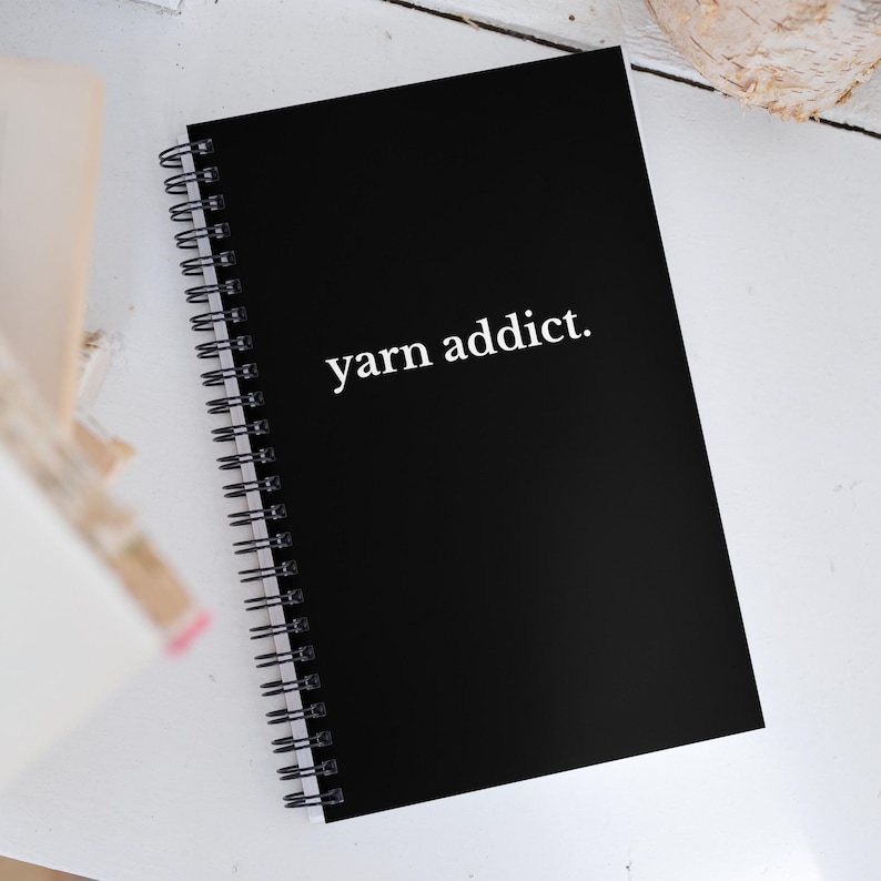 Yarn Addict Spiral Notebook. Plan/track Your Craft Projects. Knitting ...