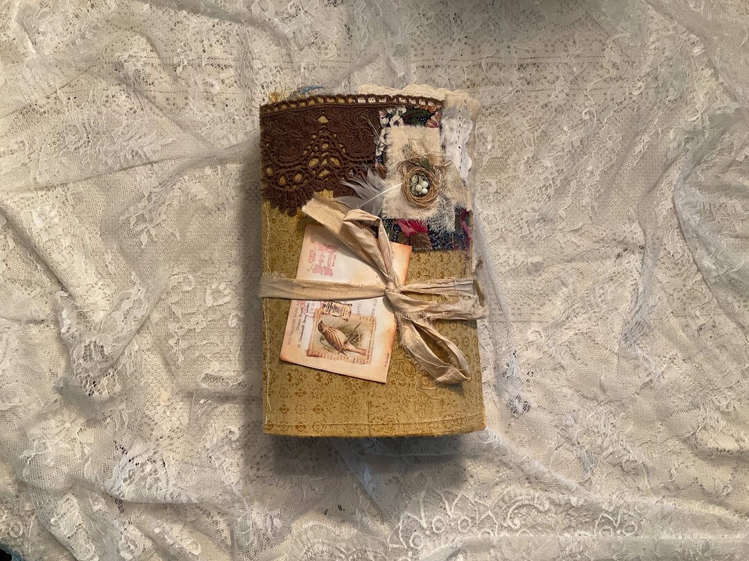 Journal, Beautiful, Handmade Journal Loaded With Pockets, Tucks of ...