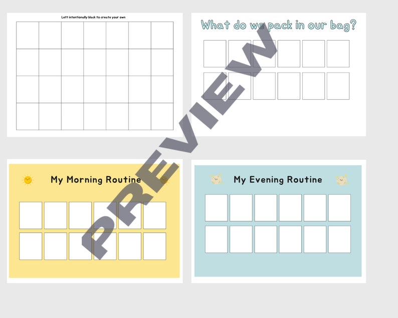 Visual Schedule Printable Weekly Schedule Routines Autism Resources ...