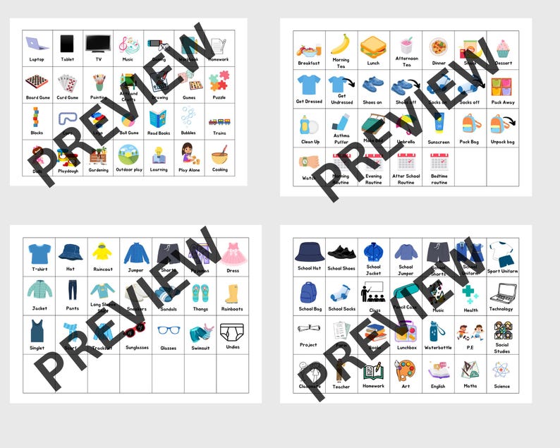 Visual Schedule Printable | Weekly Schedule | | Routines | Autism ...