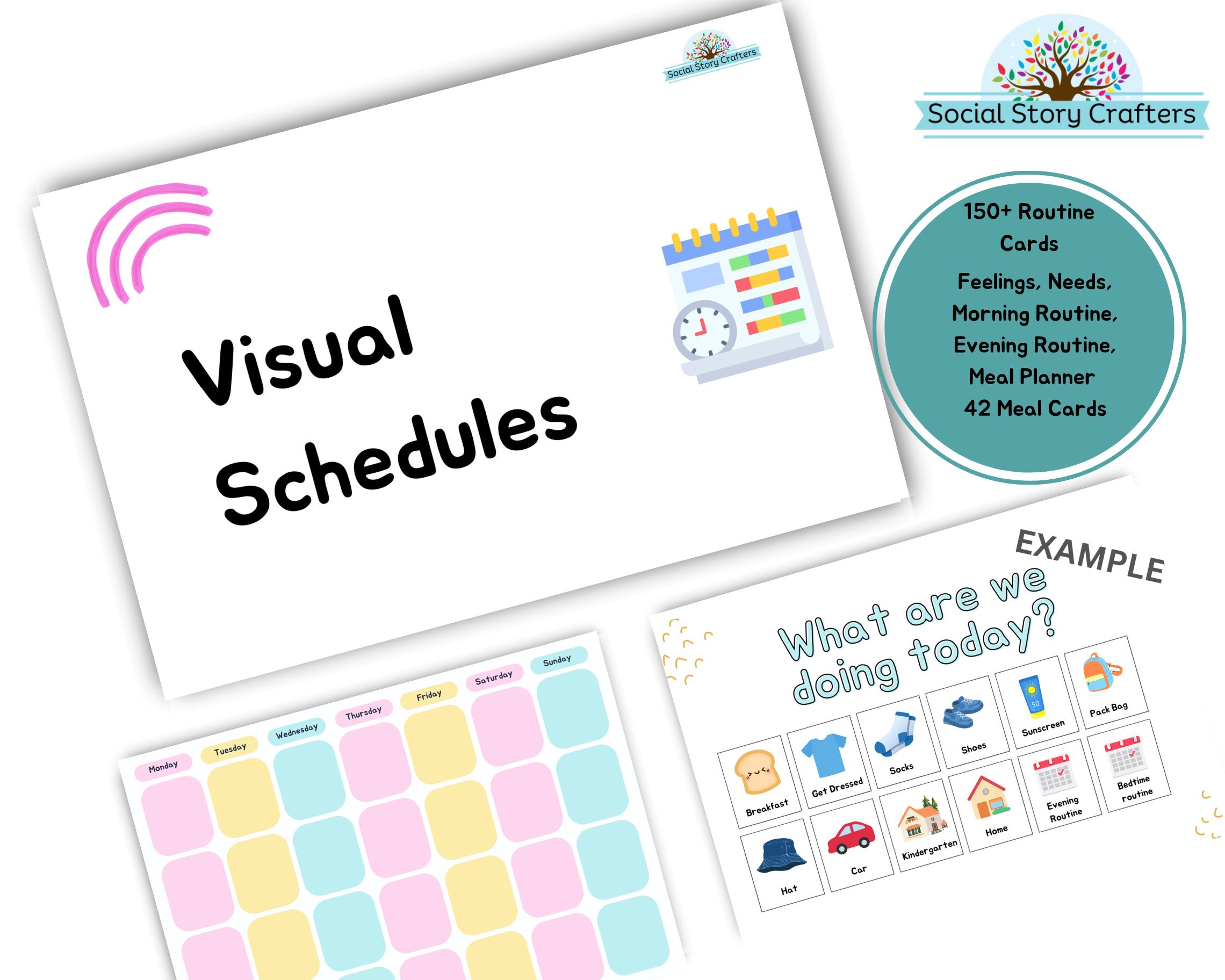 Visual Schedule Printable | Weekly Schedule | | Routines | Autism ...