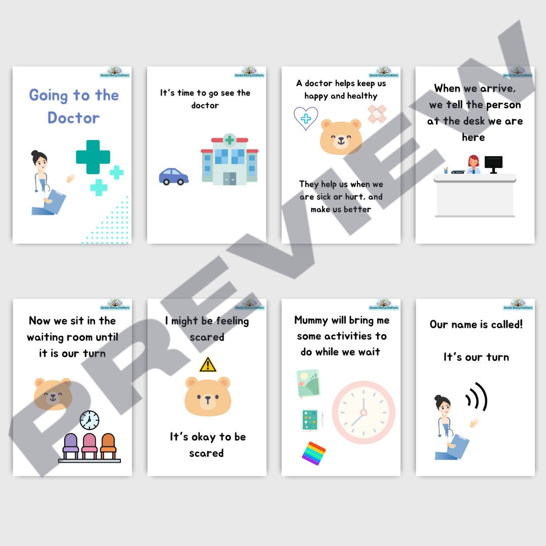 Going to the Doctor Social Story | Autism Social Story | Printable ...