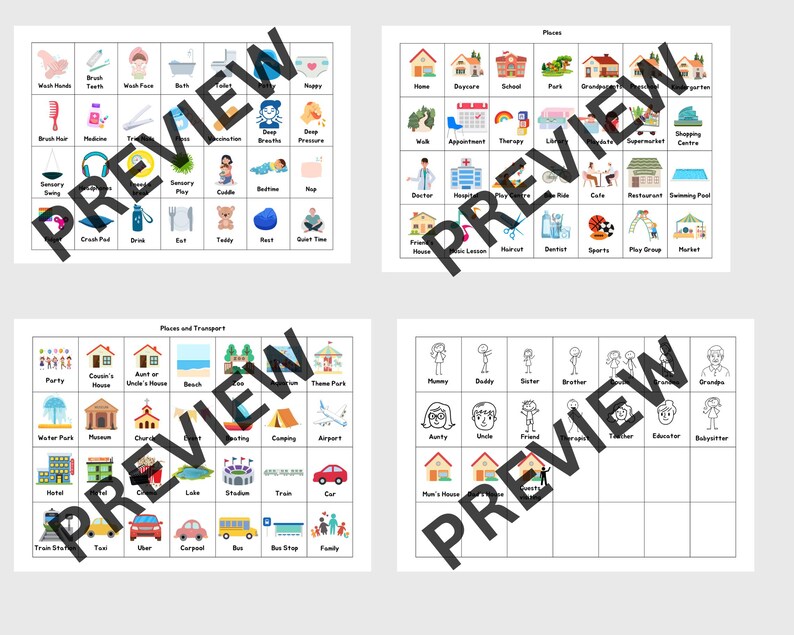 Visual Schedule Printable | Weekly Schedule | | Routines | Autism ...