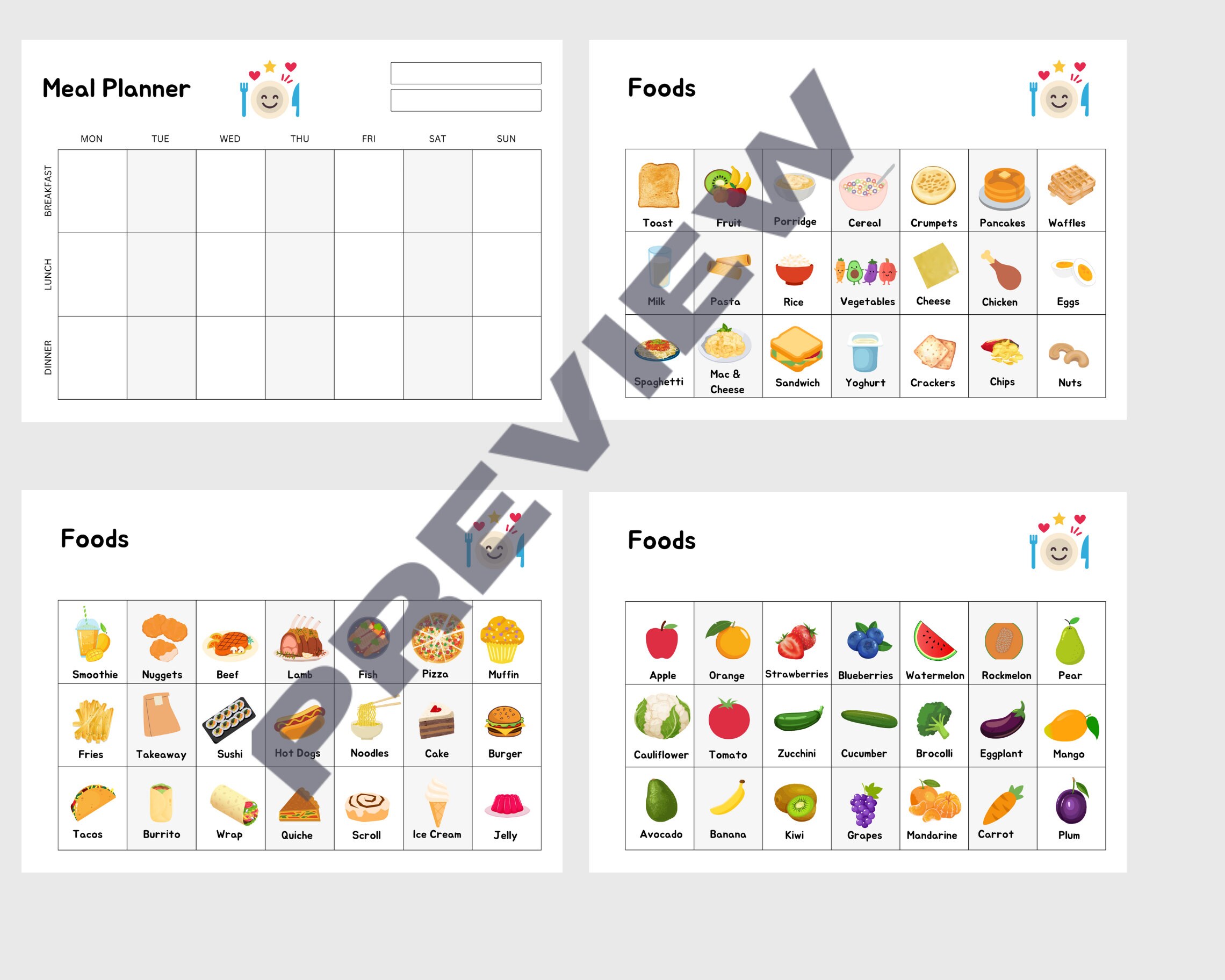Visual Schedule Printable Weekly Schedule Routines Autism Resources ...
