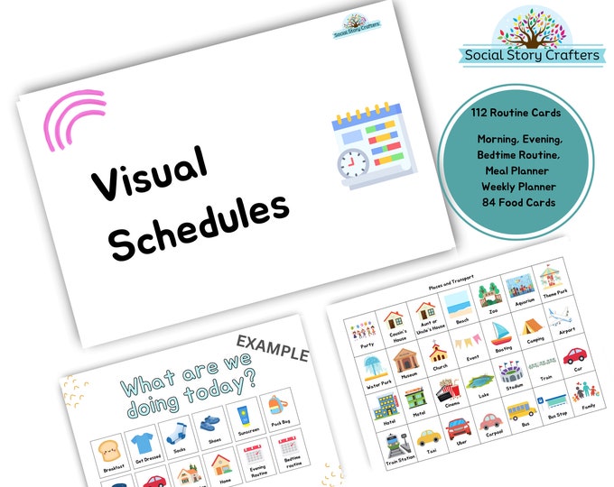 Potty Training Visual Schedule and Reward Chart, Toilet Sequence for ...