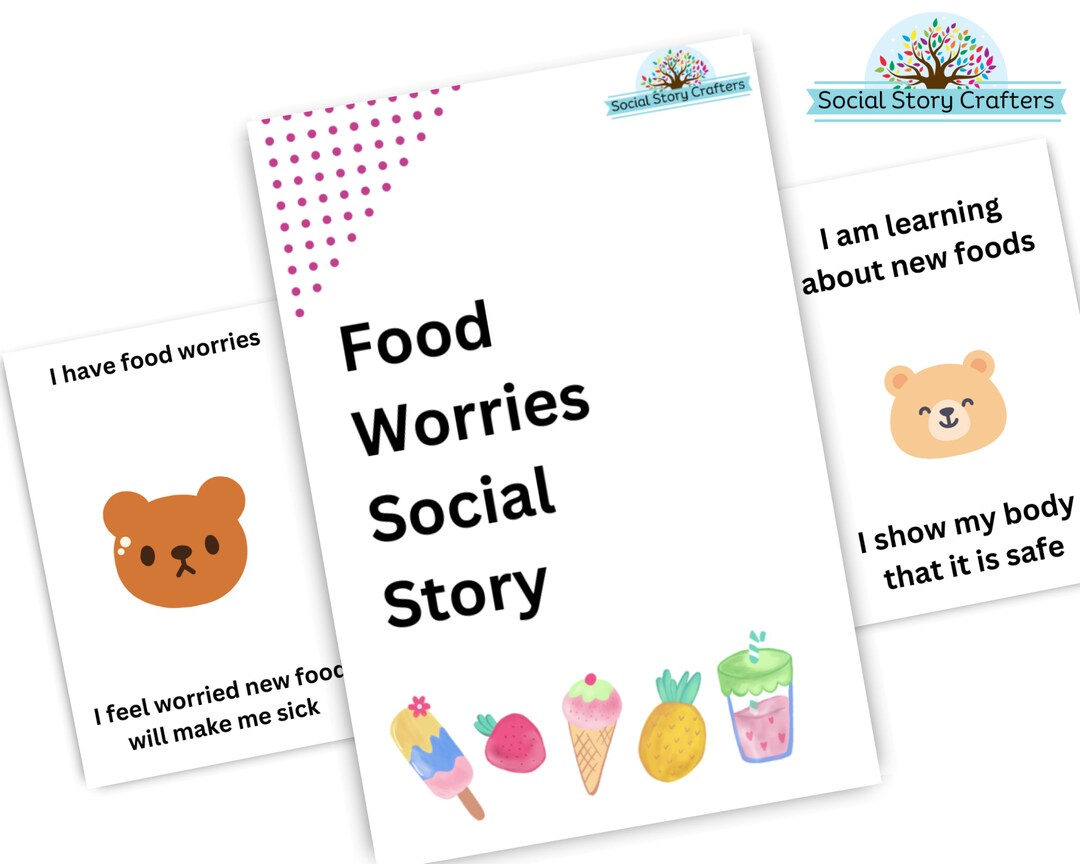 Food Worries Social Story | Autism Social Story | Feeding Therapy ...