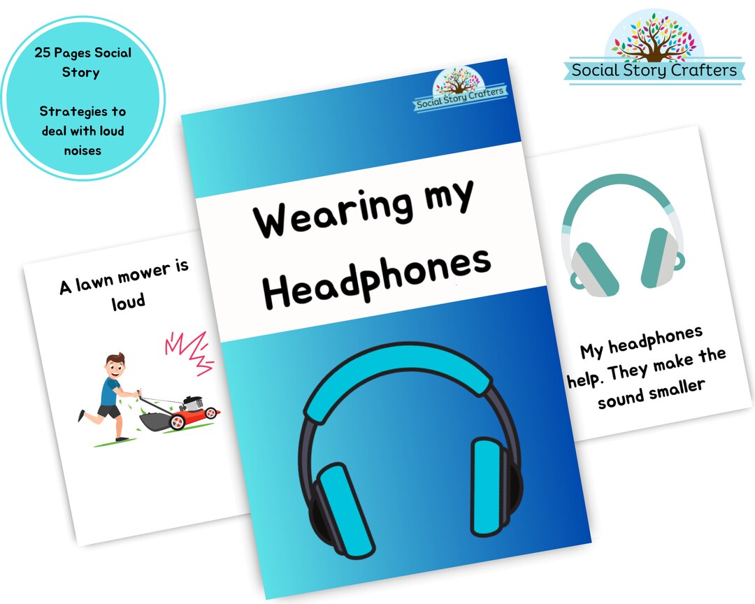 Wearing Headphones Social Story | Loud Noises Social Story | Digital ...