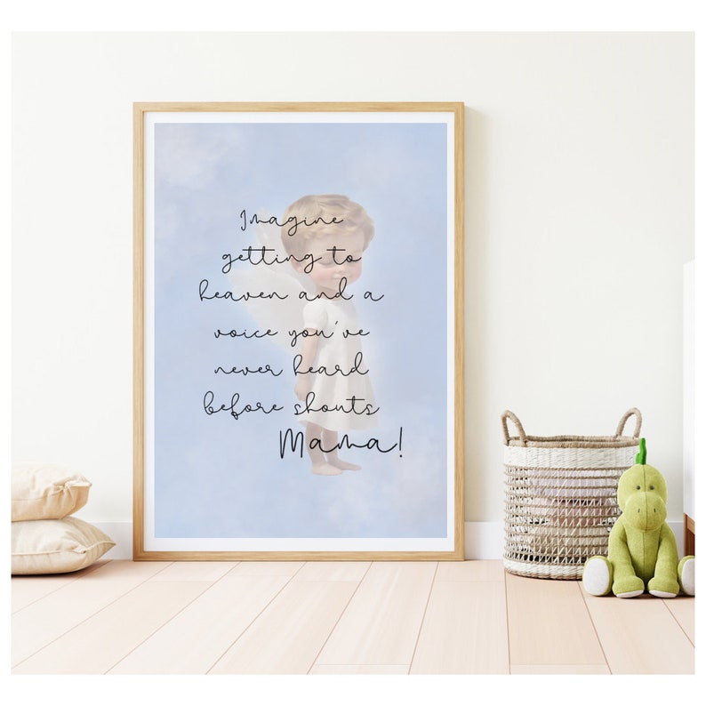 Babies in Heaven Poster, Angel Baby Poster, Bereavement Prints for Baby ...