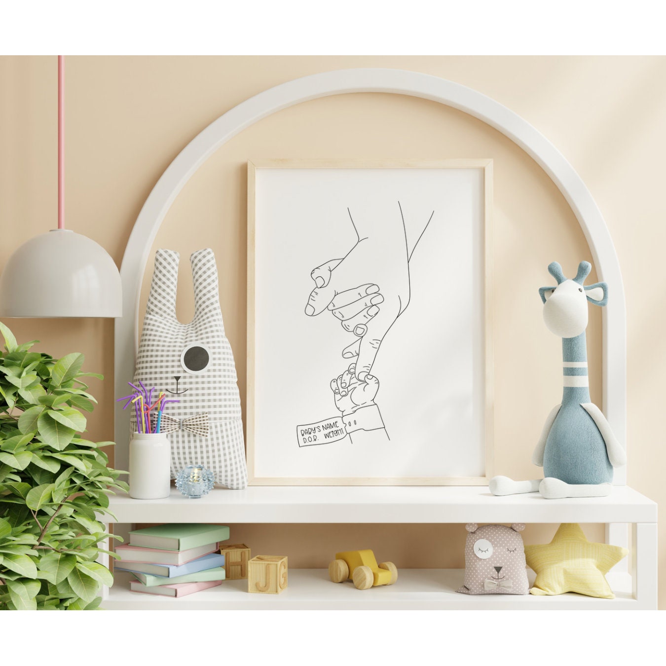 New Baby Line Art Poster, NICU Baby Line Art Poster, Gifts for New Moms ...