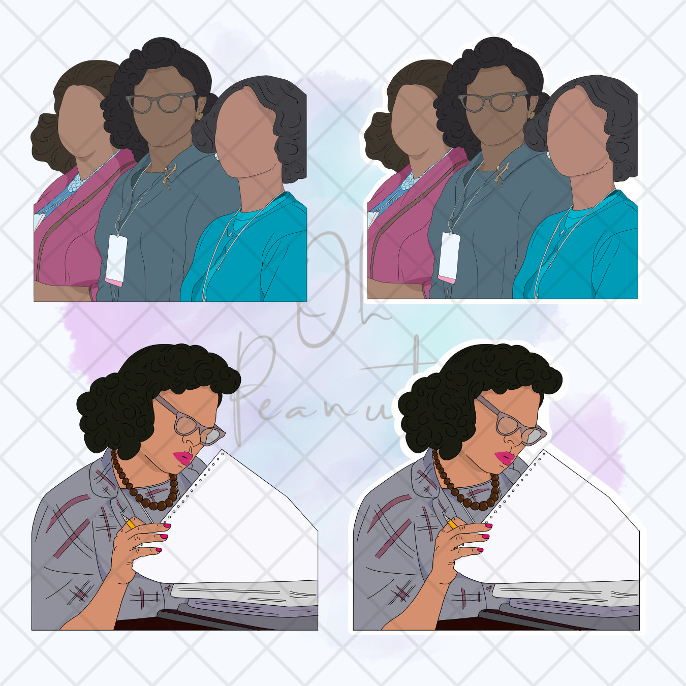 Hidden Figures PNG Bundle, NASA Women, Black Women of History, Famous ...