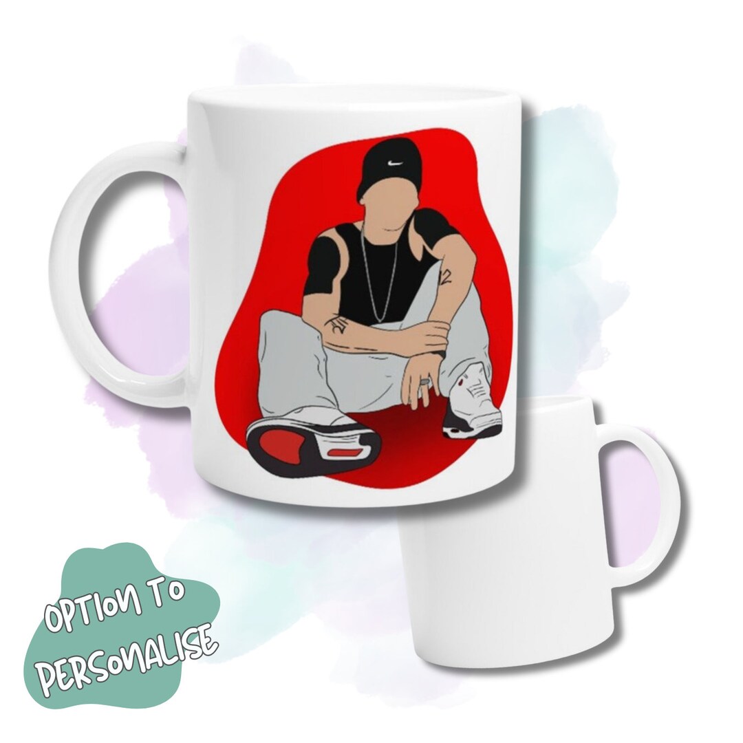 Eminem Print Mug, Faceless Portraits, Eminem Prints, Dad's Coffee Mug ...