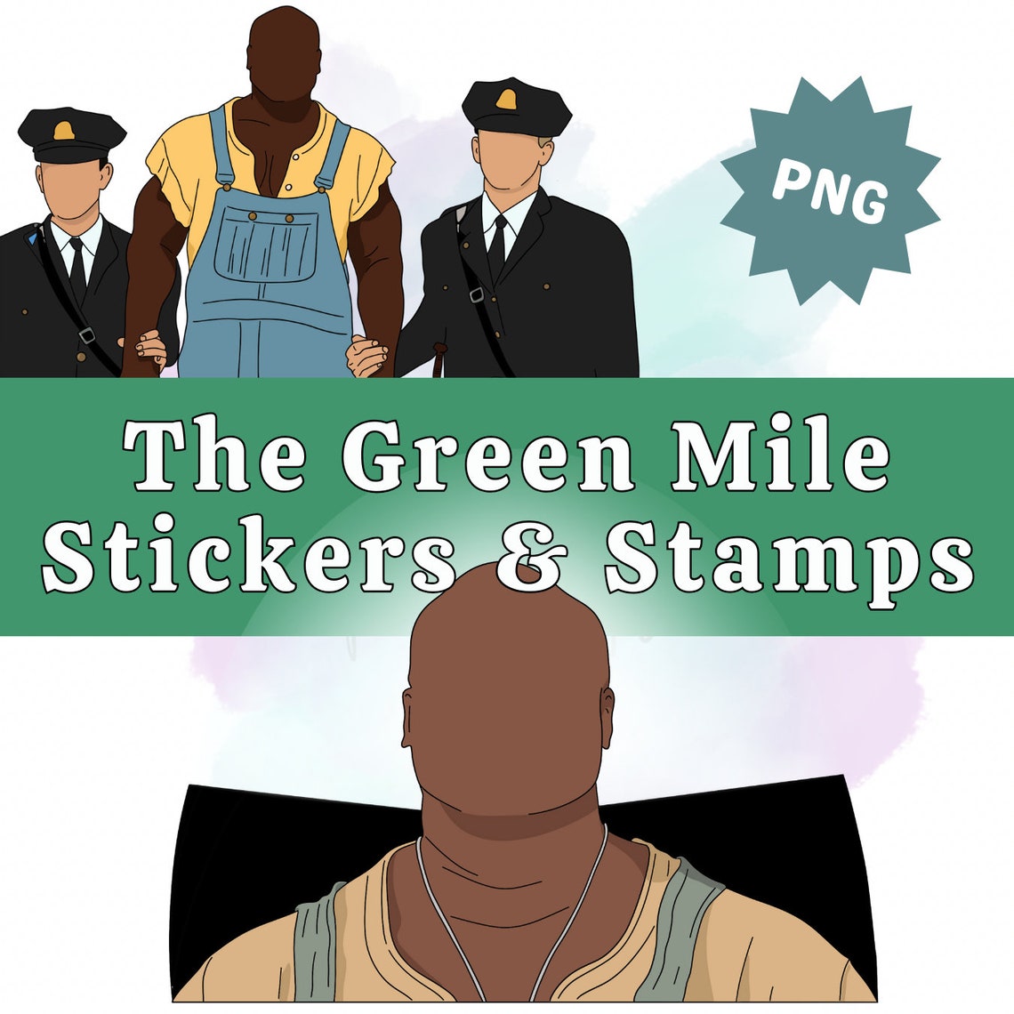 The Green Mile Stickers and Stamps, the Green Mile PNG Bundle, Tom ...