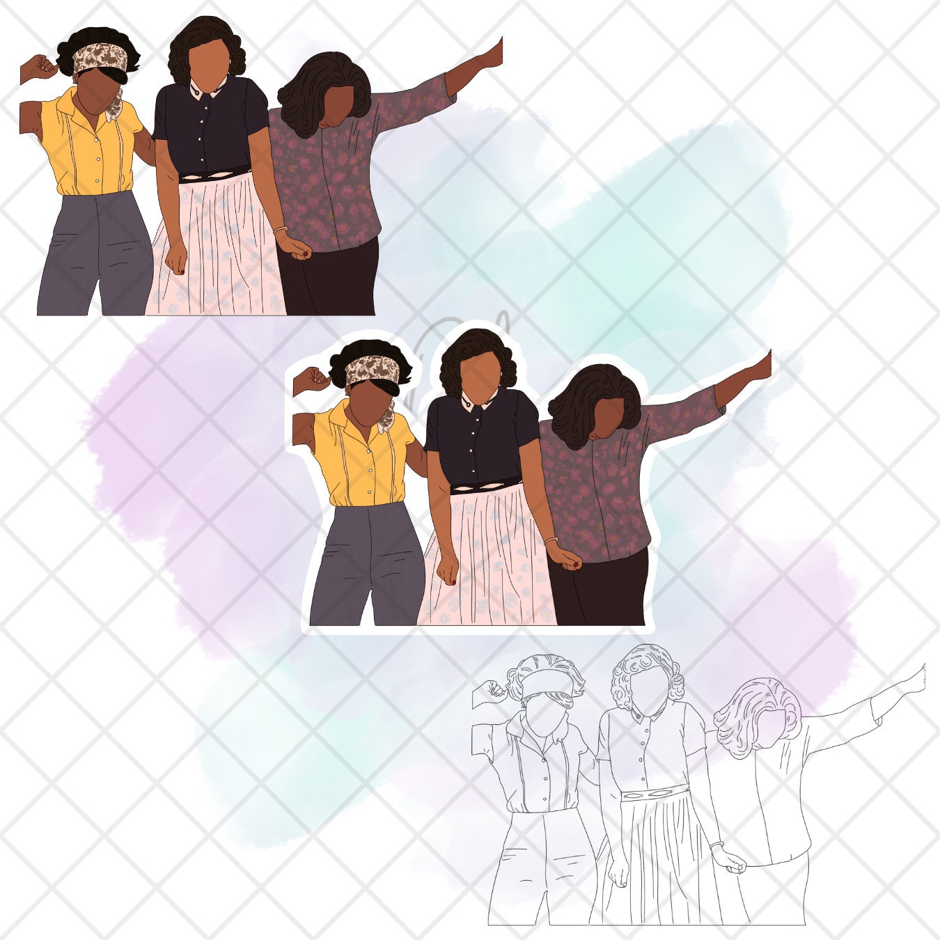 Hidden Figures PNG Bundle, NASA Women, Black Women of History, Famous ...