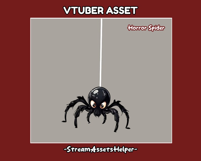 VTUBER Pet Horror Spider Asset , Goth Monster , Halloween , Stream ...