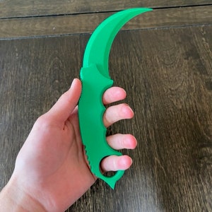 Karambit Training Knife Fidget 3D Printed Halloween Toy Prop Colors ...
