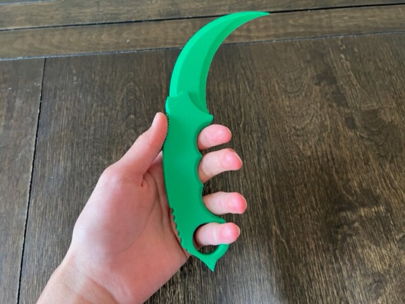 Karambit Training Knife Fidget 3D Printed Halloween Toy Prop Colors ...