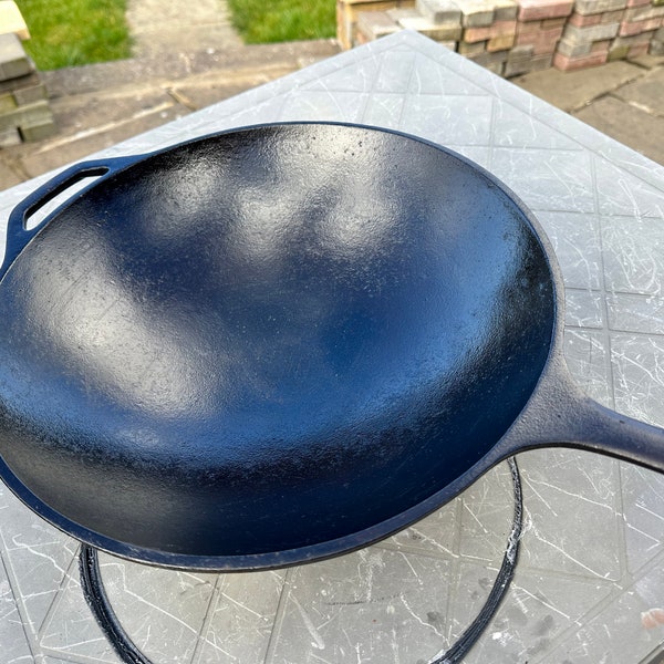 Cast Iron Wok Vintage - Etsy