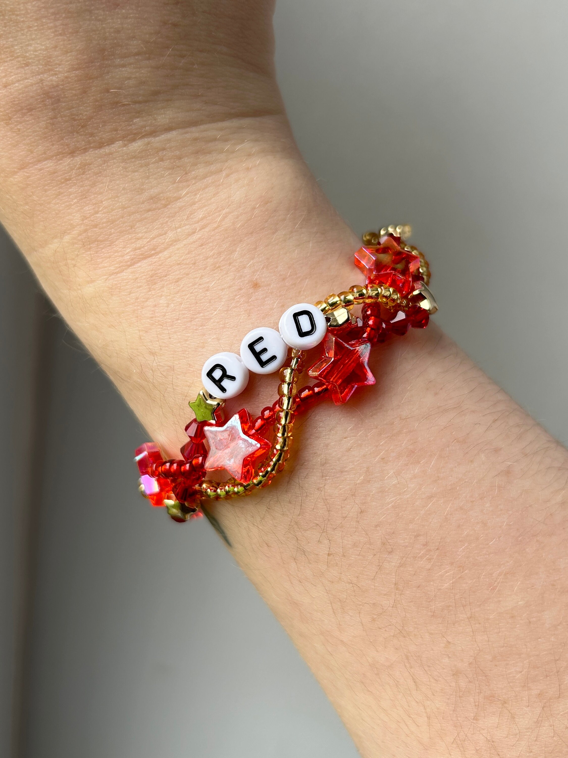 Handmade Taylor Swift Red Plaited Bracelet / Eras Tour - Etsy UK