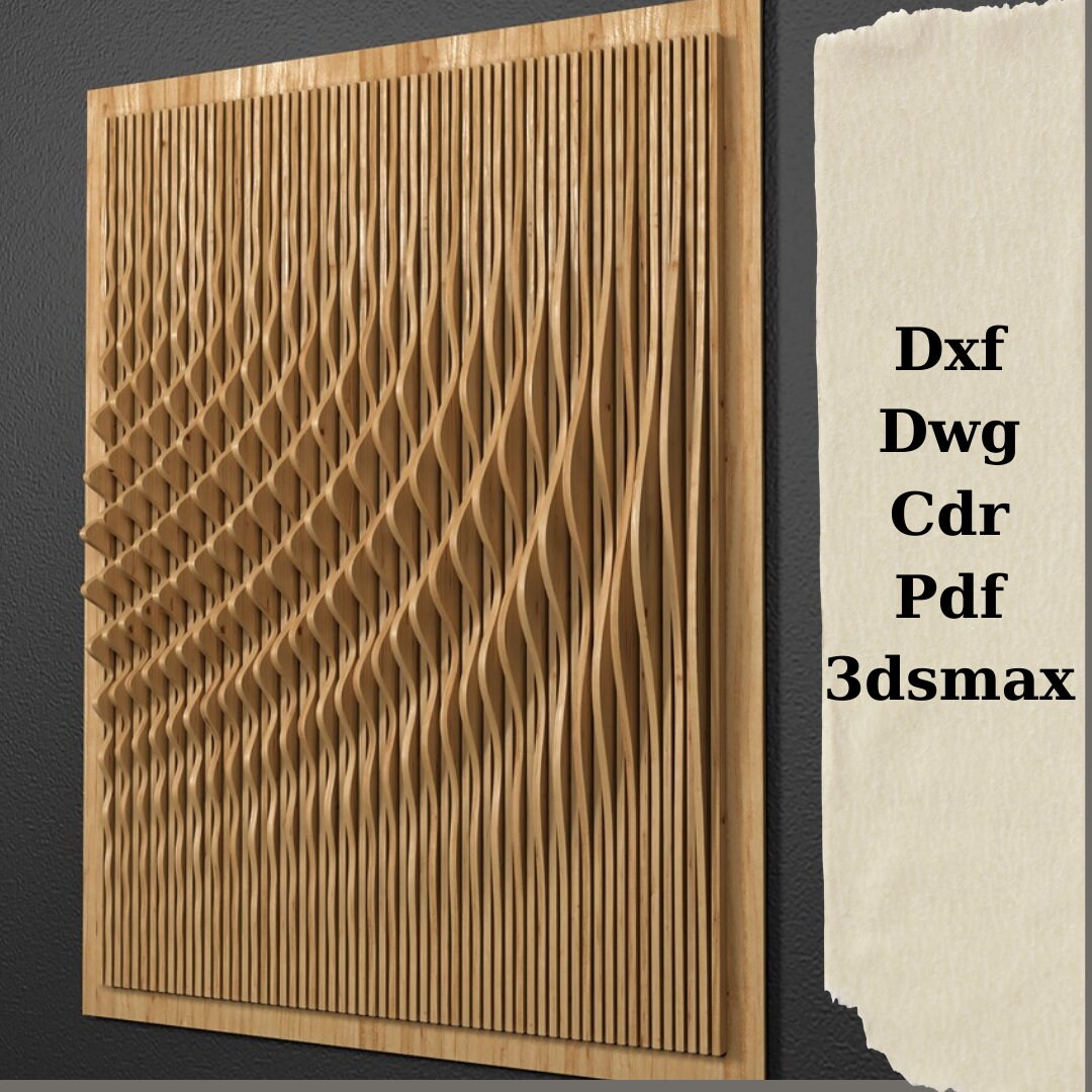Buy Parametric Wall Art,cutting Machine Dxf Files,cnc Machine,vcarve ...