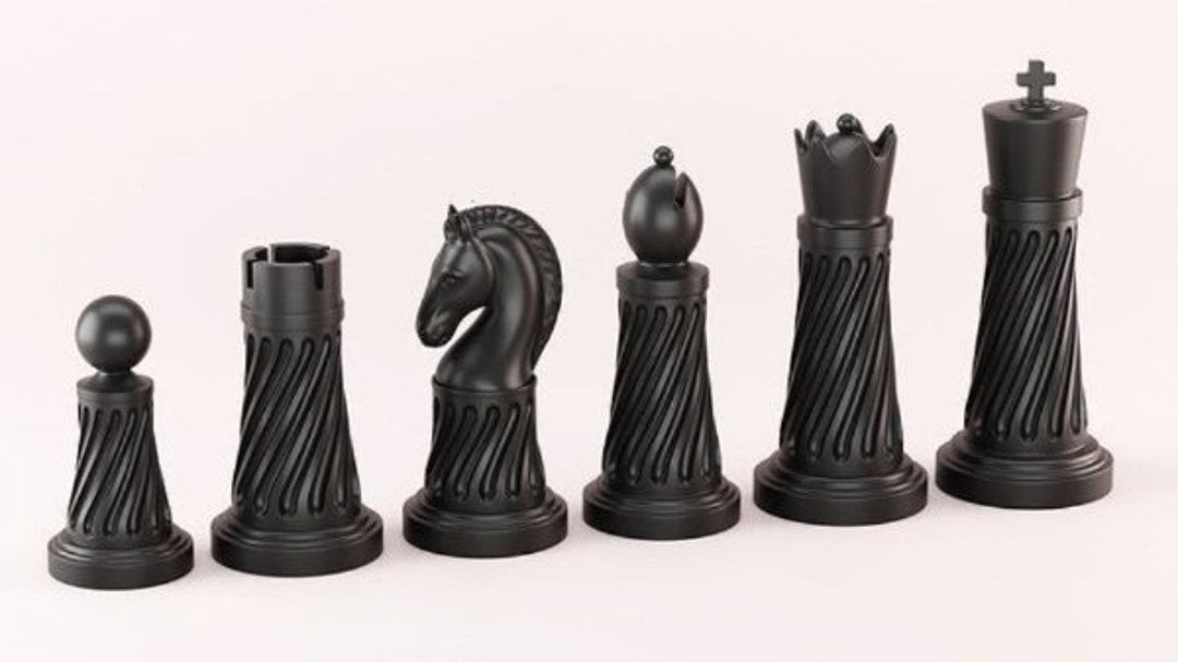 3d Chess Set Drawing File Digital Drawing File 3d Printer in - Etsy