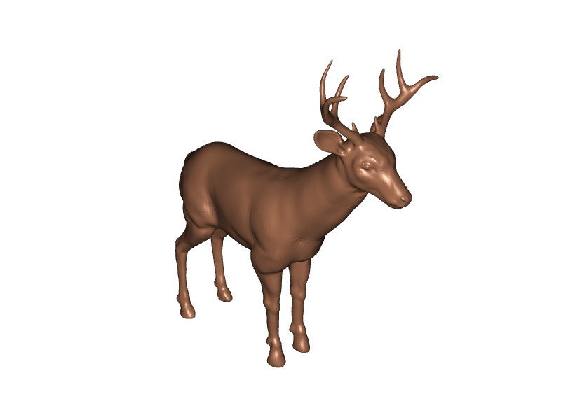 3d Stl Deer Model-8 Different Deer Stl Drawing Files for 3d Printer and ...