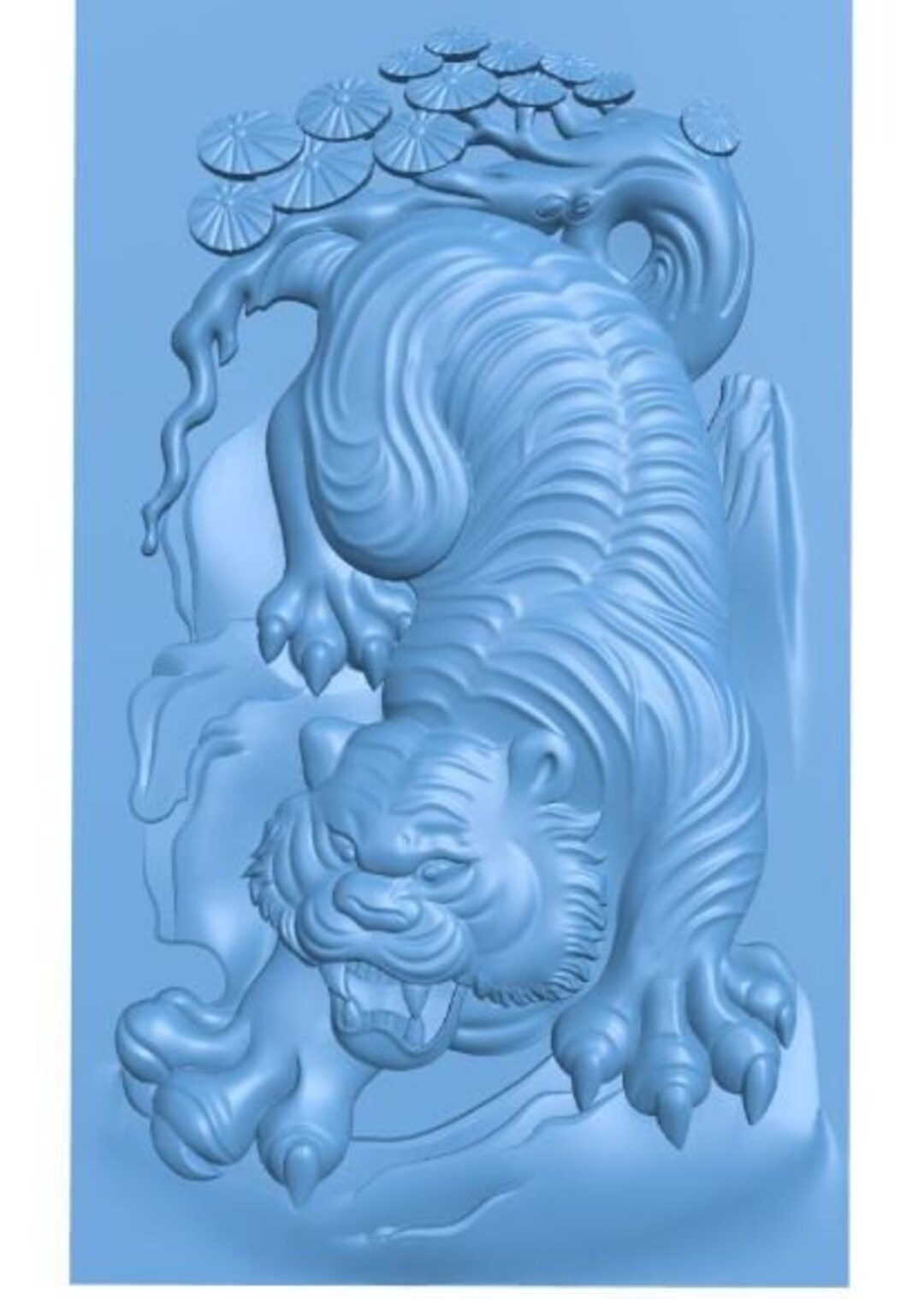 3d Stl Tiger Stl Files, Vcarve Files, Stl File,3d Printer in Print File ...