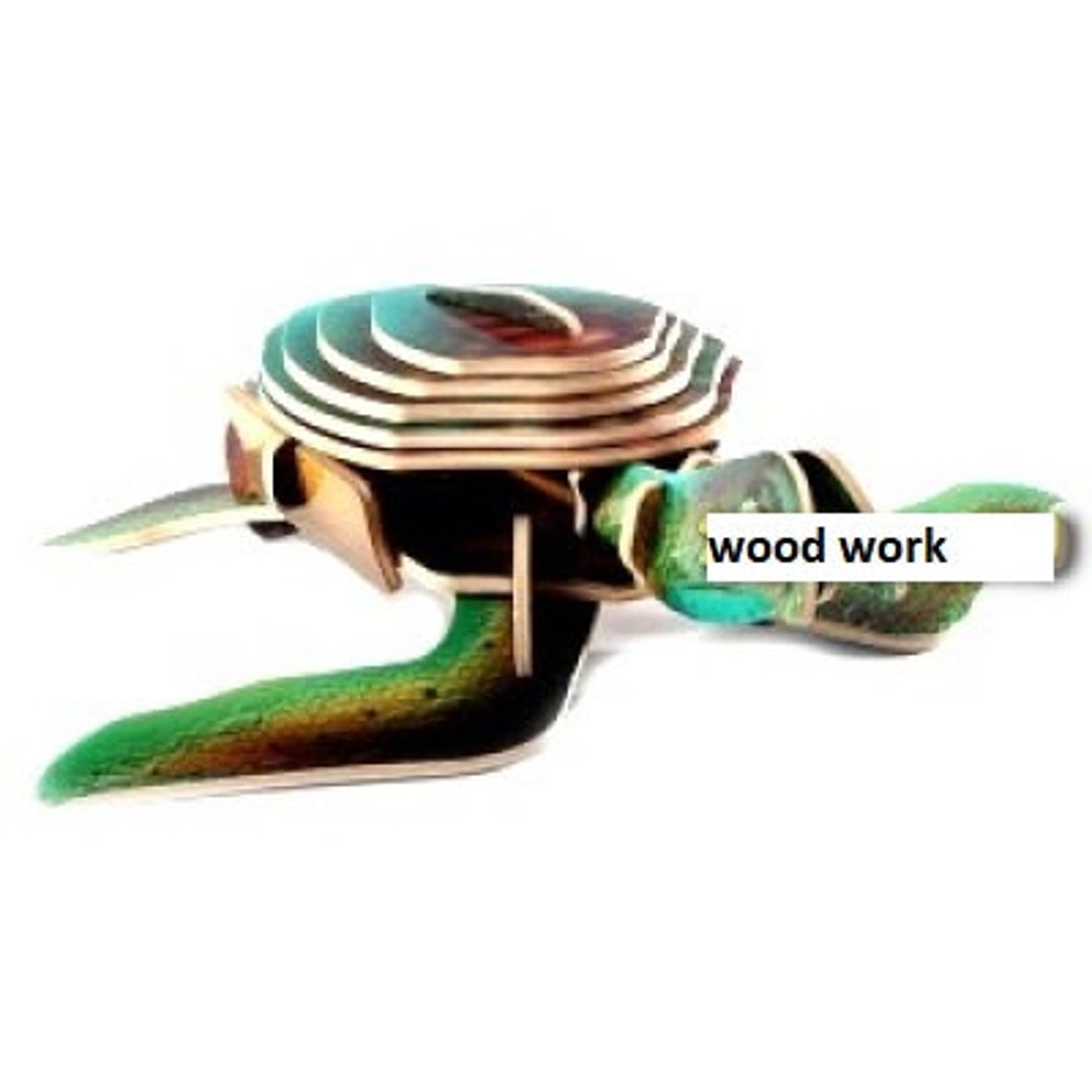 Modelo de tortuga dxf paramétrico-modelo de tortuga de madera ...