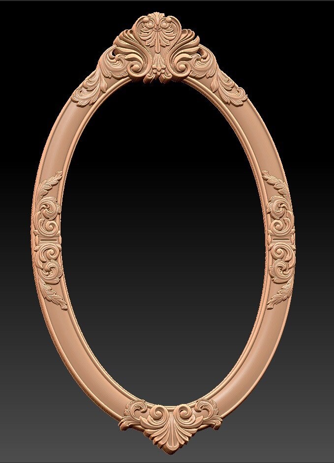 3d Frame Relief Model 3d Stl Drawing Files for Cnc - Etsy