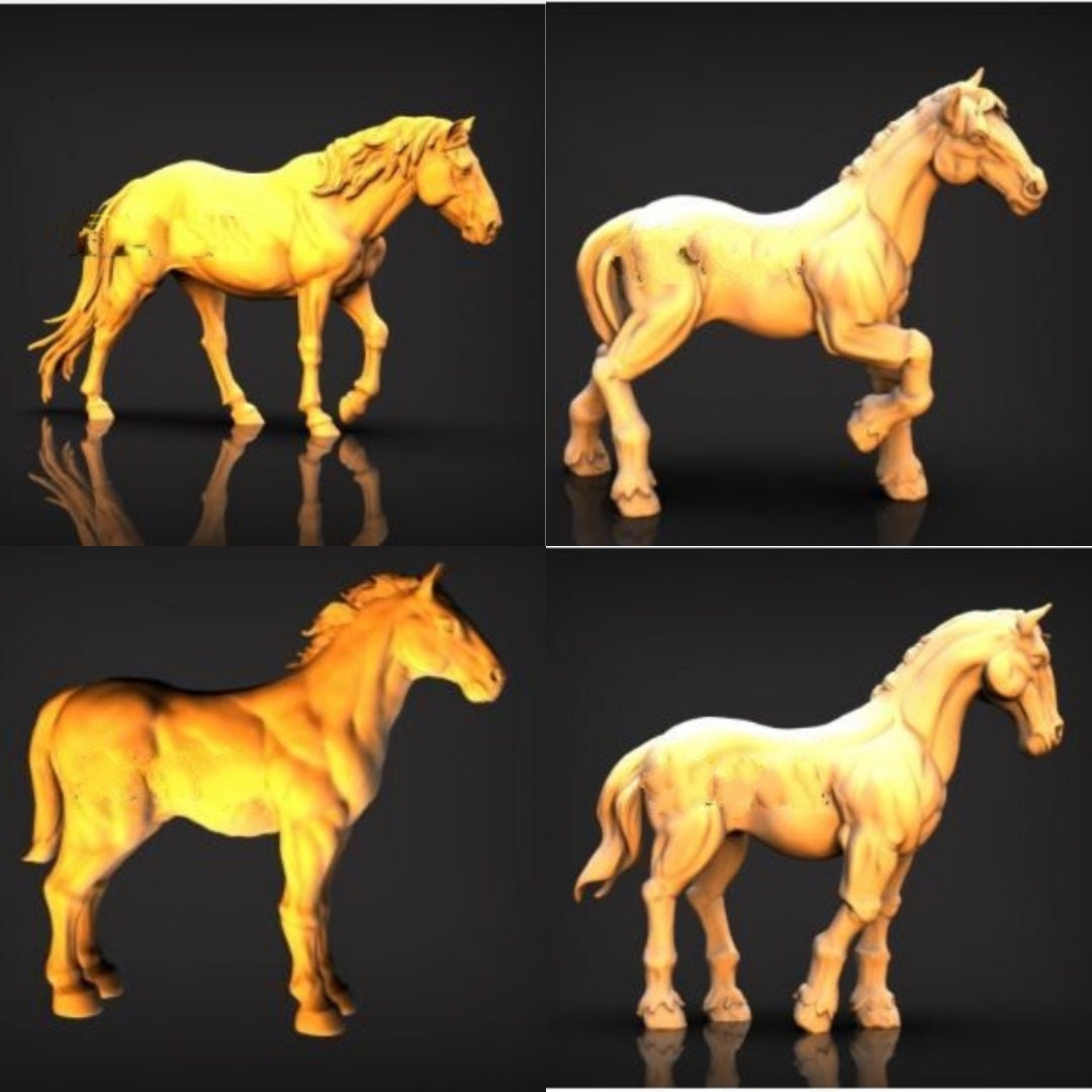 3d Stl Model,3d Horse Drawing File,3d Printing and 3d Printer,stl for ...