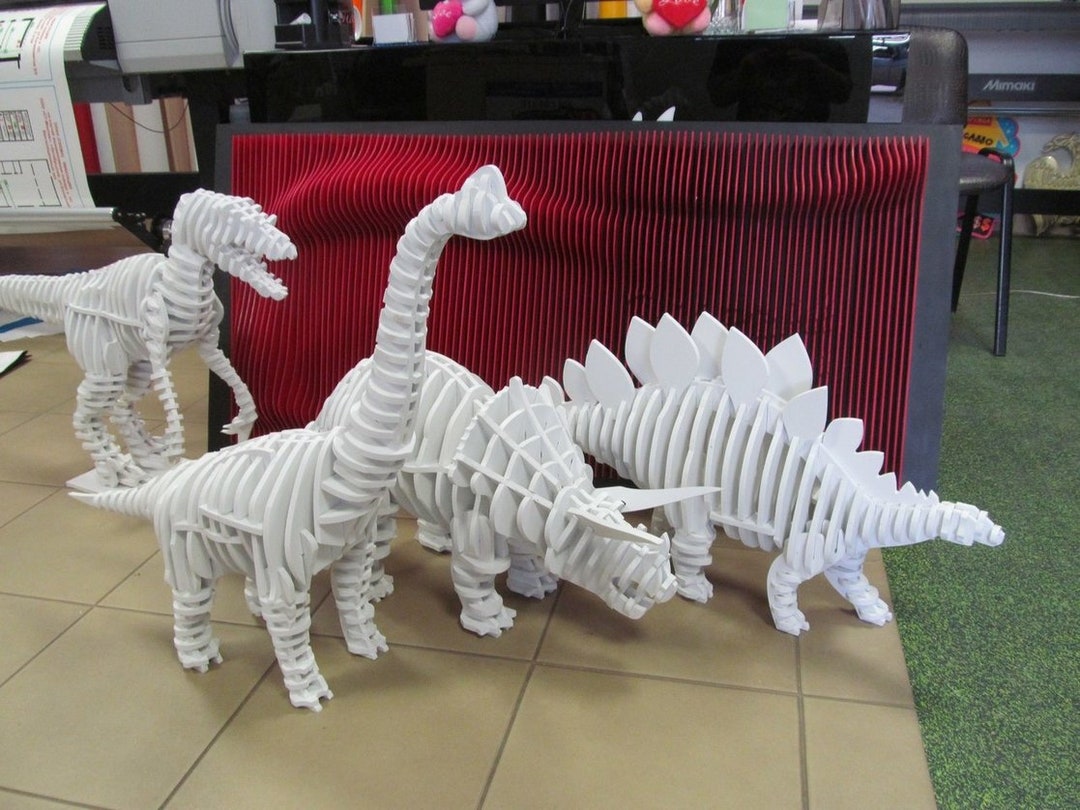 Parametric Dxf Dinosaurs Model Pack,dxf Cut Files, Cnc Furniture,3d ...