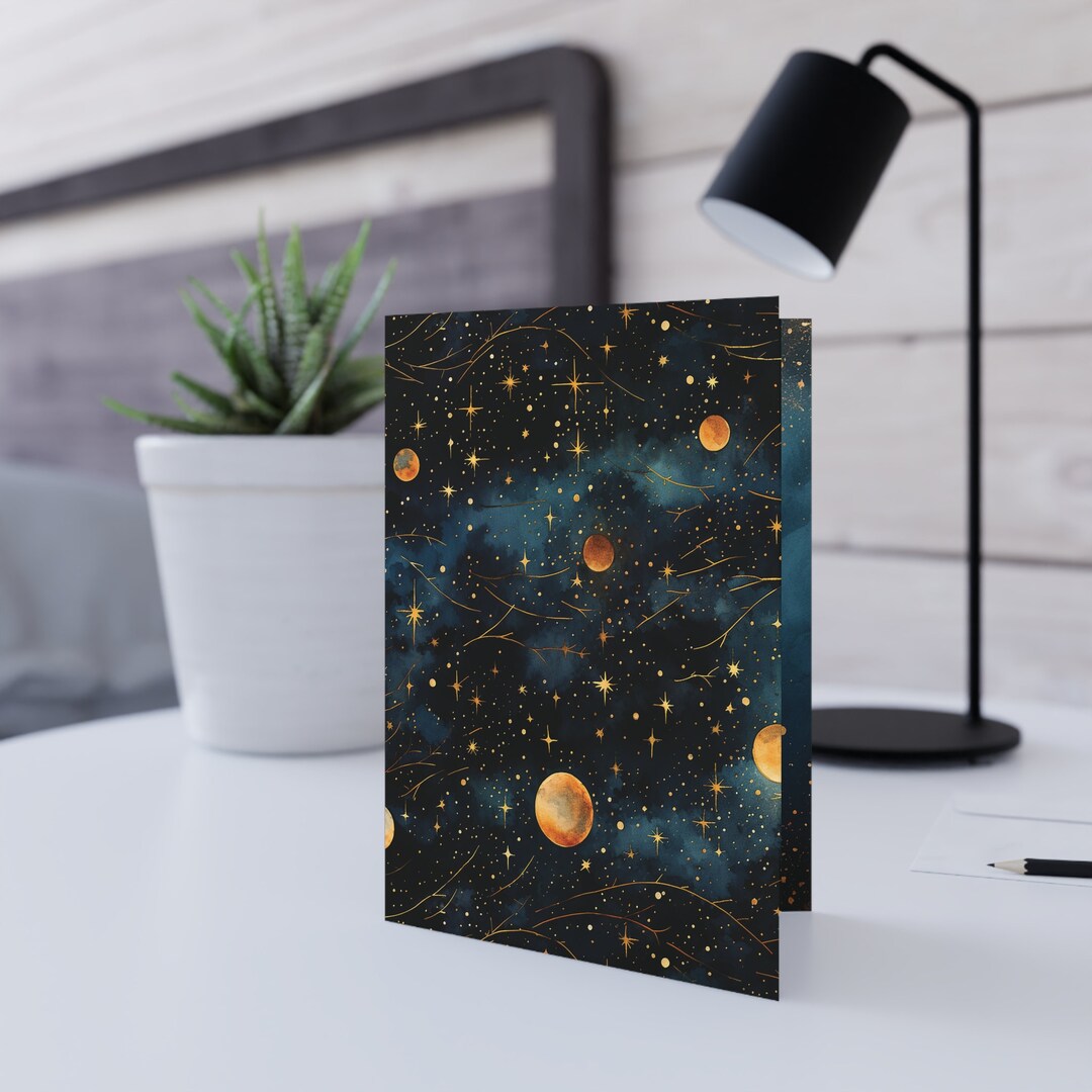 Magical Celestial Design With Stars and Planets Design - Etsy