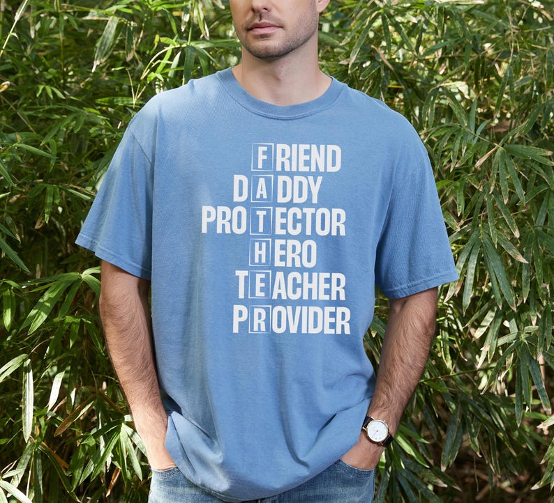 Comfort Colors® Father Acronym Shirt, Dad Definition T-shirt, Funny ...