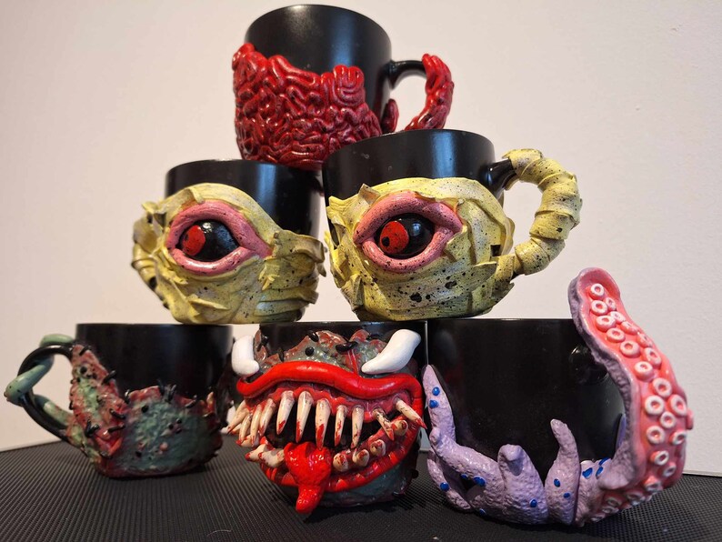 CREATURE Coffee Cup the Octopus Thing Creepy Props - Etsy