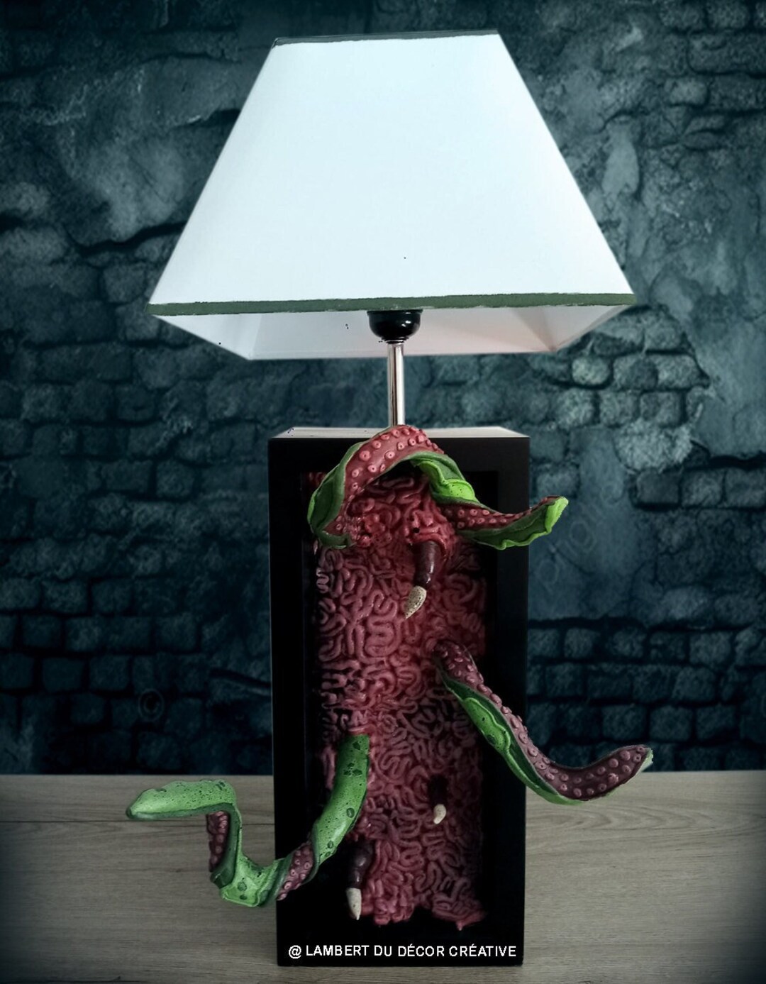 Lamp Shade Brain Monster Halloween Props - Etsy