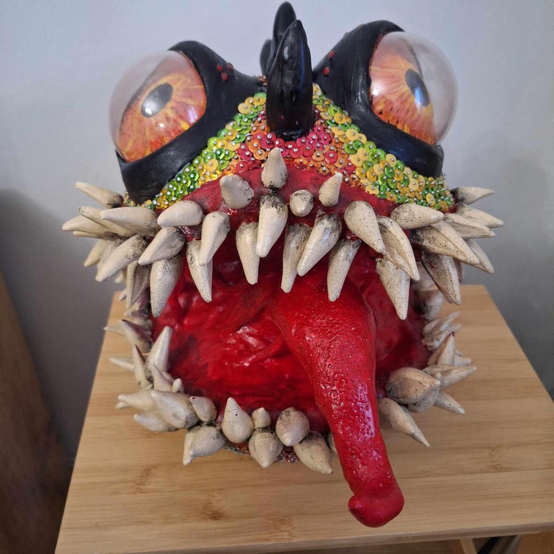 Glittery Punk Pacman | Monster Horror Props | Lambert Du Décor - Etsy