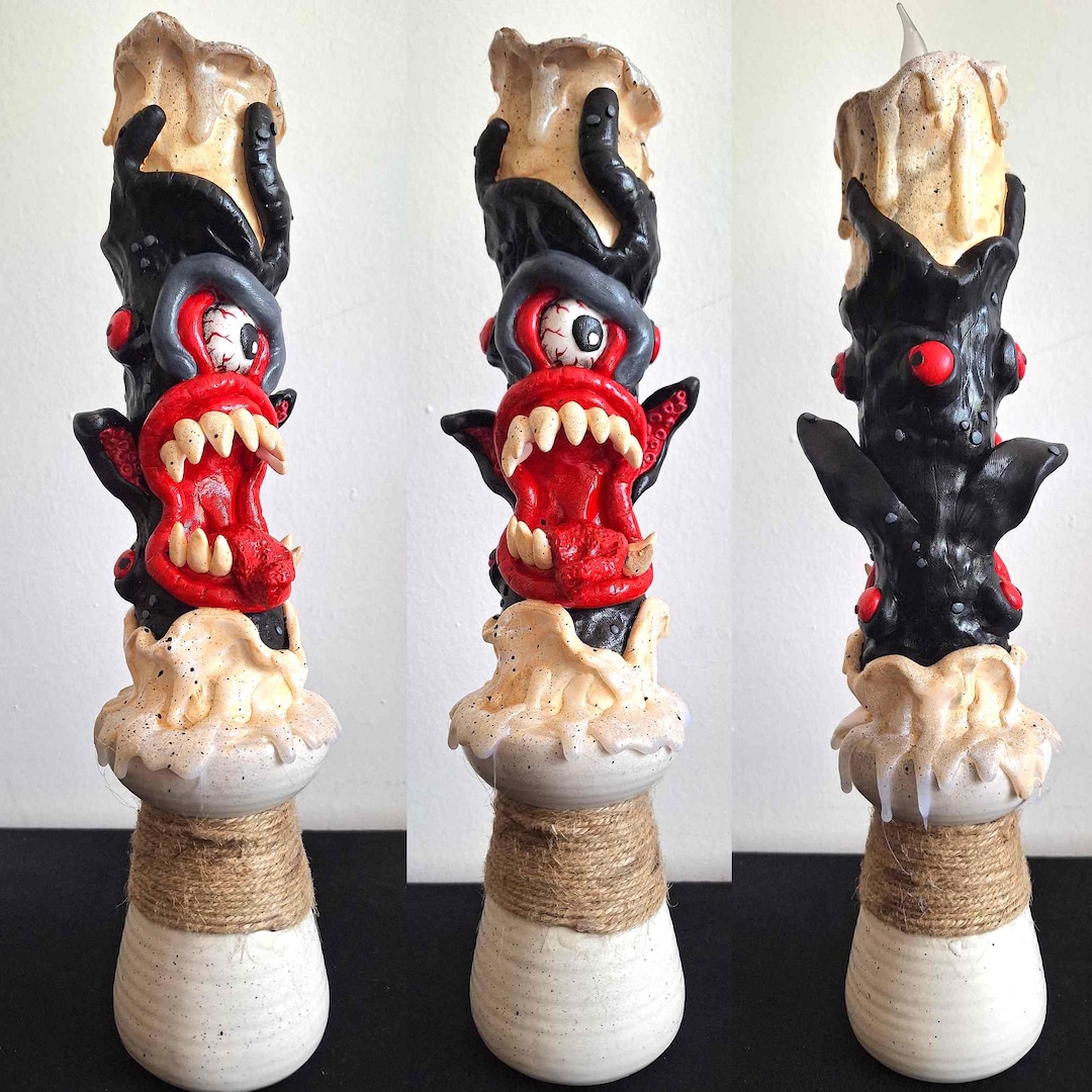 Devil Candle Fantasy Black Monster Props - Etsy