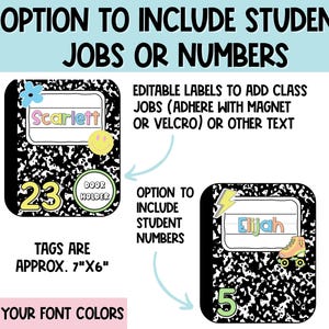 Student Locker Tags or Classroom Name Labels - Editable Retro ...