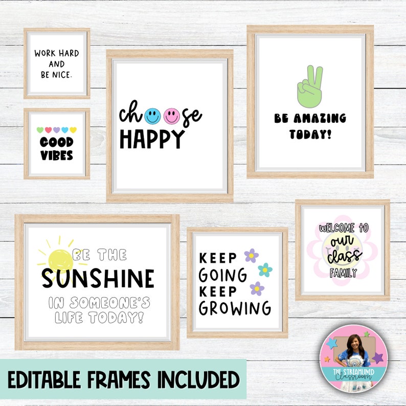 Motivational Quotes Bulletin Board or Classroom Door Retro Theme ...