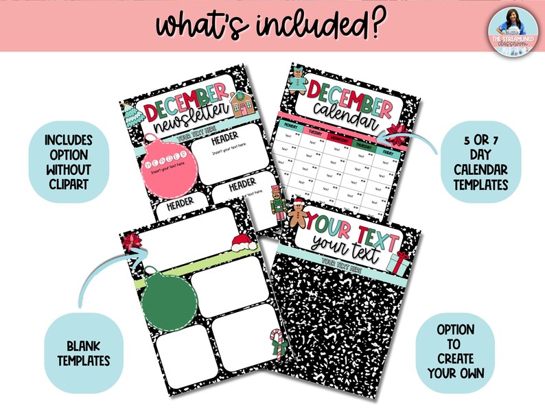 December Newsletter Template - Weekly or Monthly Editable Classroom ...