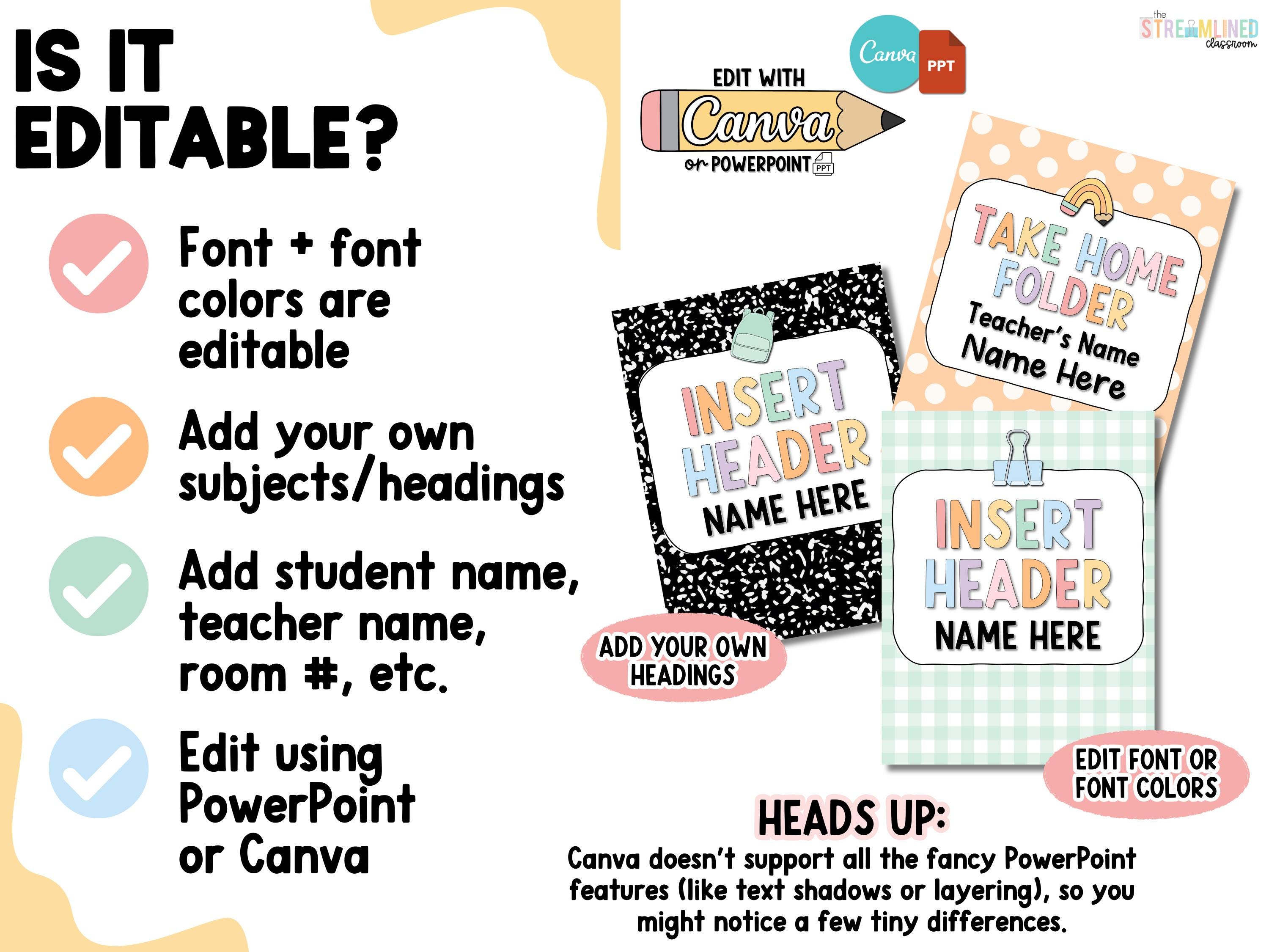 Folder Covers for Student Take Home Folders, Homework, Notebooks ...