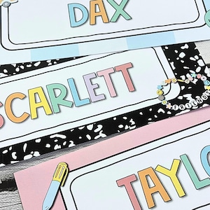 Classroom Decor Bundle - Pastel Classroom Decor Set - Editable ...