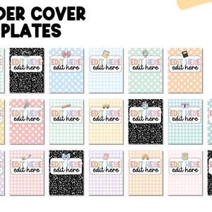 Binder Covers and Spines - Editable Binder Covers for Teachers or ...