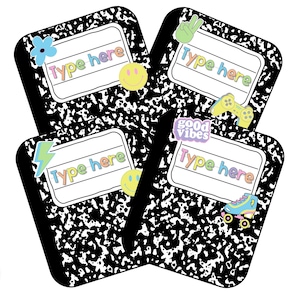 Student Locker Tags or Classroom Name Labels - Editable Retro ...