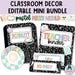 Student Desk Tags or Classroom Name Plates - Editable Template - Pastel ...
