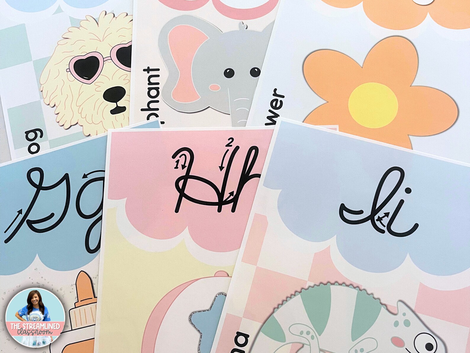 Composition Notebook Alphabet Posters | Pastel Classroom Decor ...