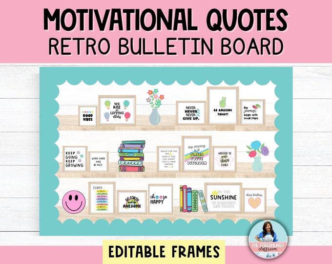 Motivational Posters and Quotes, Growth Mindset Bulletin Board ...