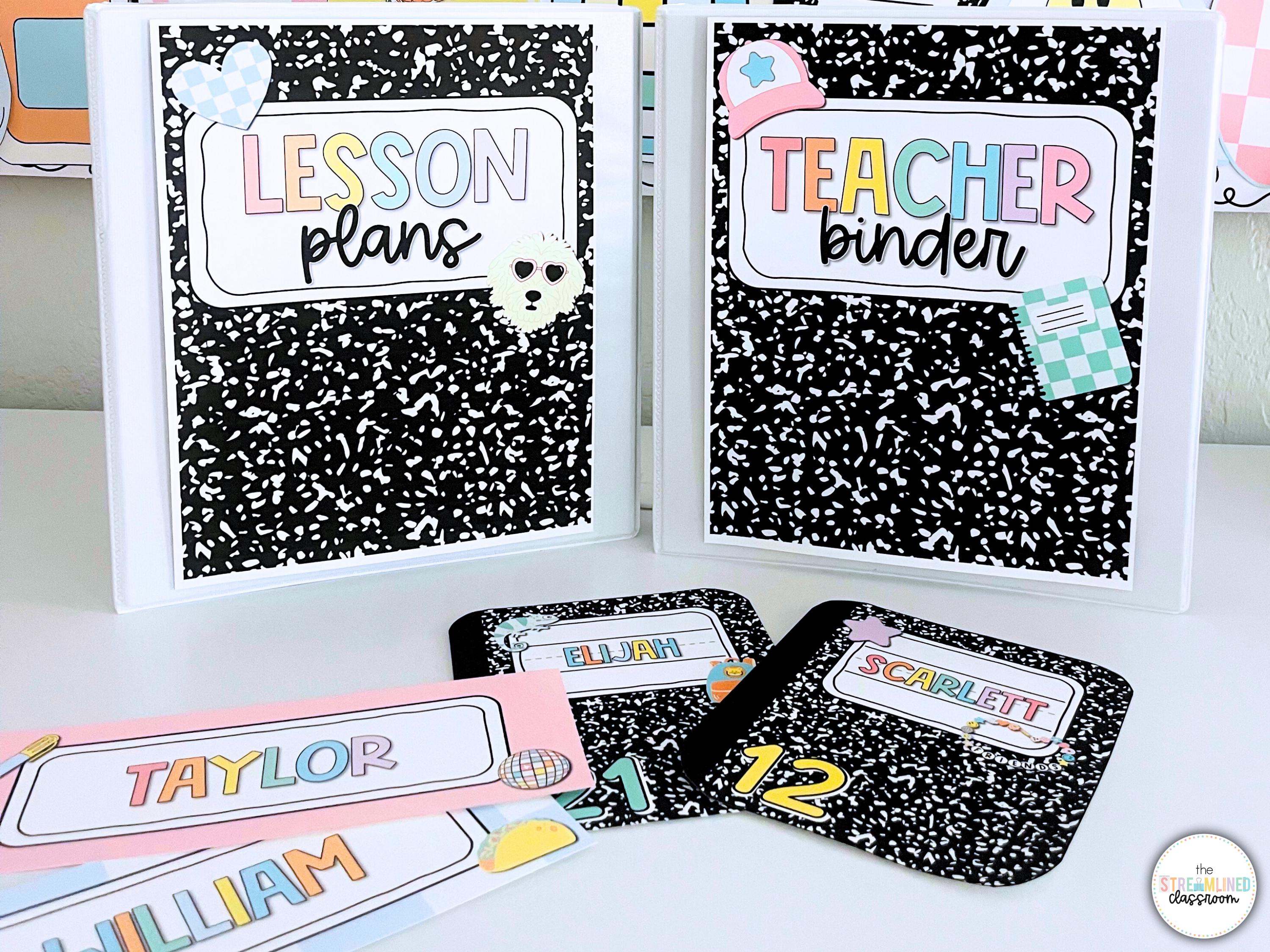 Student Desk Tags or Classroom Name Plates - Editable Templates ...